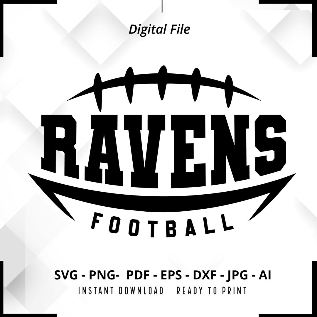 Ravens Football SVG PNG, Ravens Svg, Ravens Mascot Svg, Ravens Shirt ...