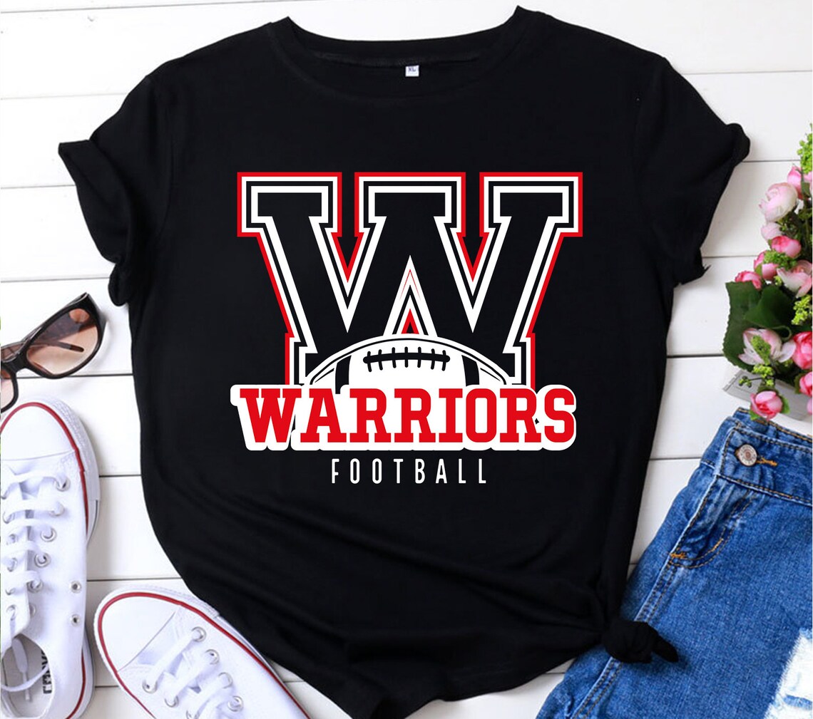 Warriors Football Mascot SVG, PNG, Cricut, Silhouette - Etsy