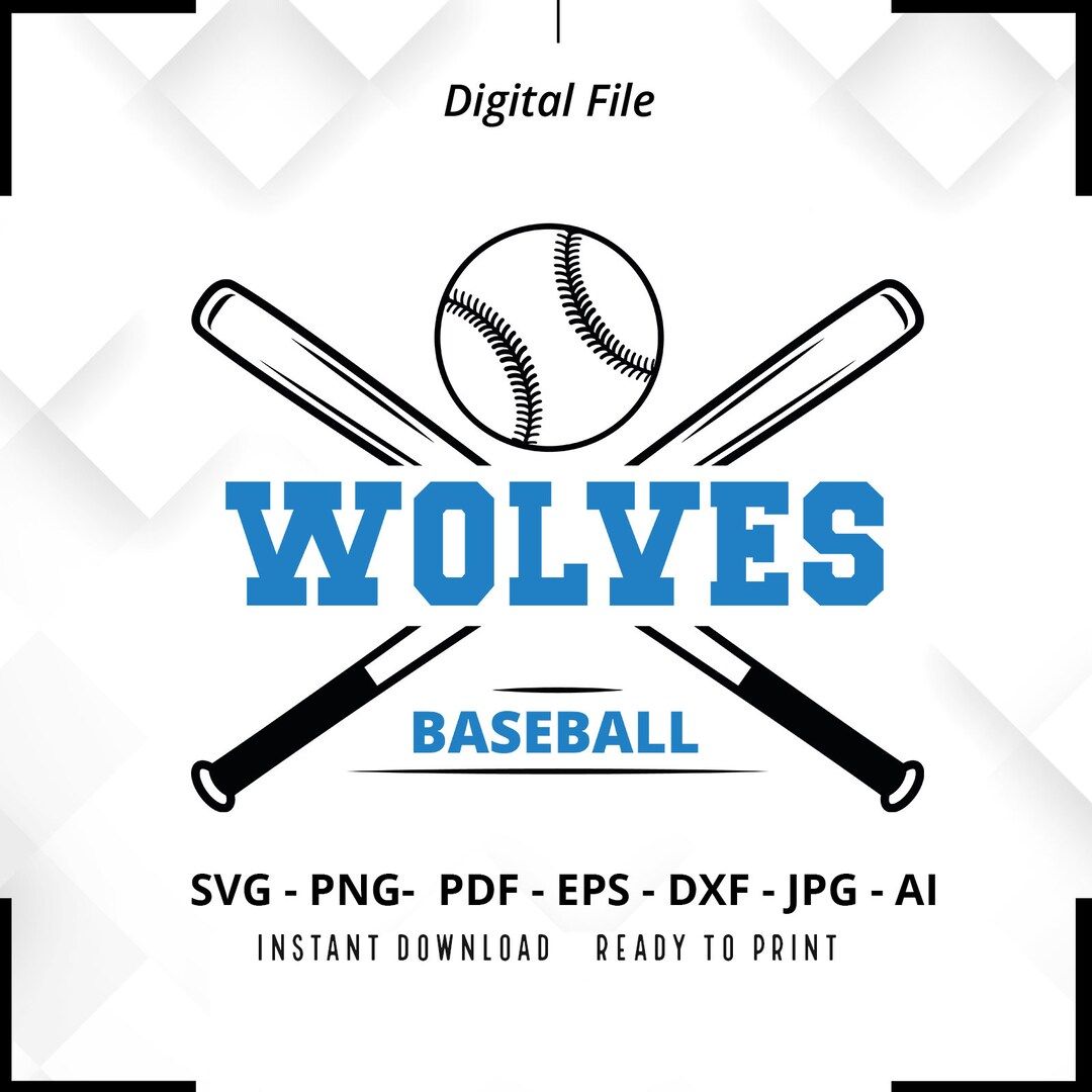Wolves Baseball SVG PNG, Wolves Svg, Baseball Svg, Wolves Shirt Svg ...