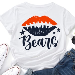 Bears Football Lips Svg,bears Svg,lips Football Svg,bears Cheer Svg ...