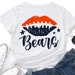 Bears Football Lips Svg,bears Svg,lips Football Svg,bears Cheer Svg ...