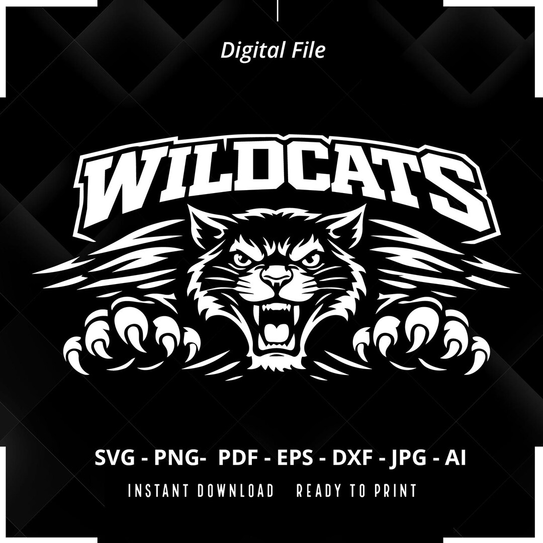 Wildcats Pride SVG PNG | School Spirit Wildcat Design | Game Day Team ...