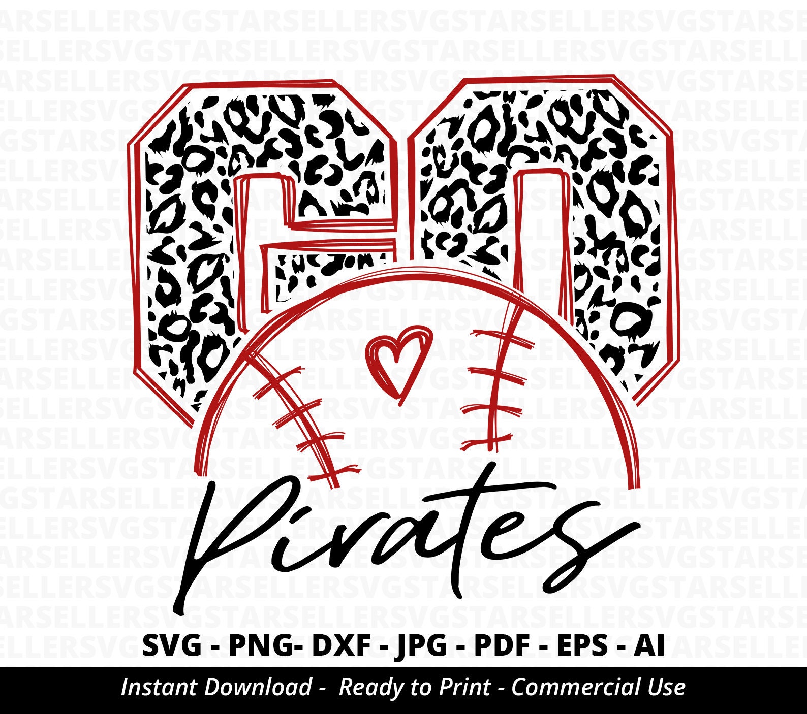 Go Pirates Svg,pirates Svg,leopard Pirates Svg,pirates Baseball Svg ...