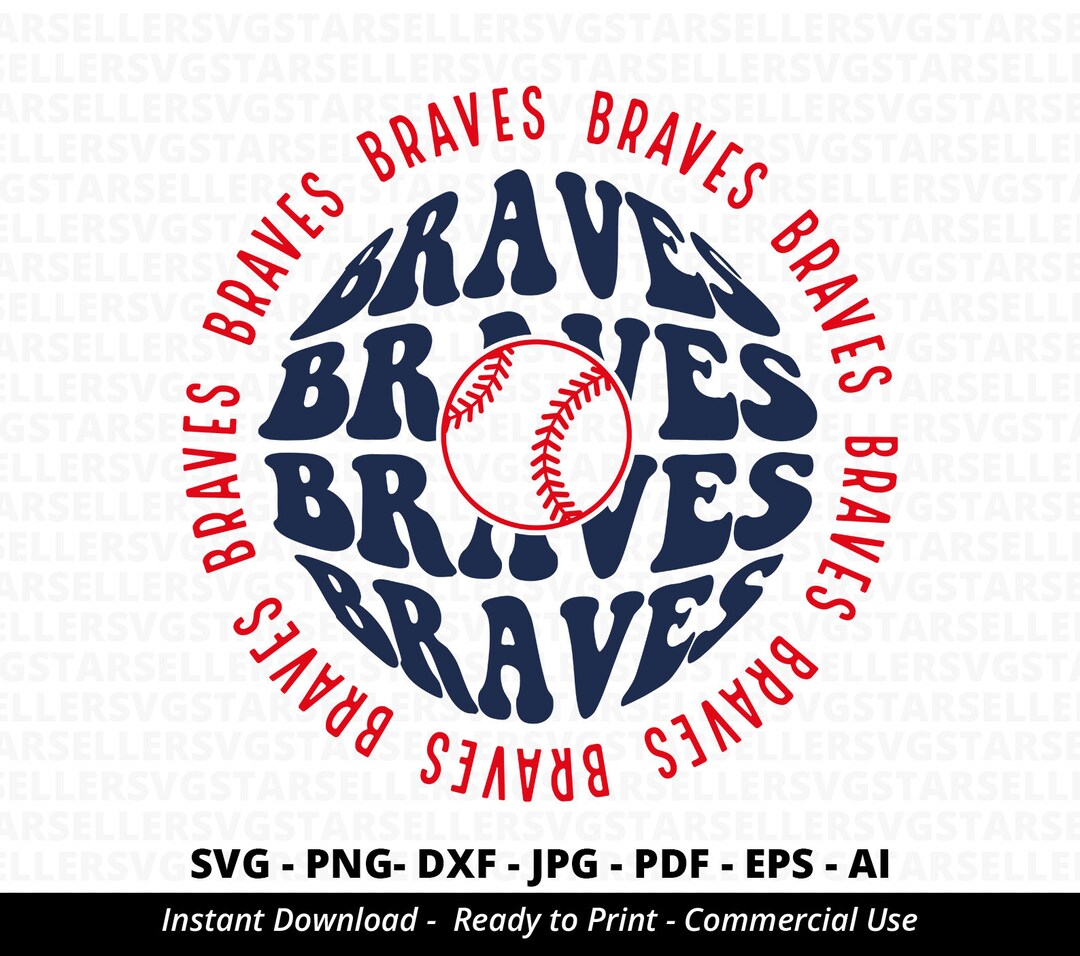 Braves Baseball SVG PNG, Stacked Braves Svg,braves Svg,braves Shirt Svg ...