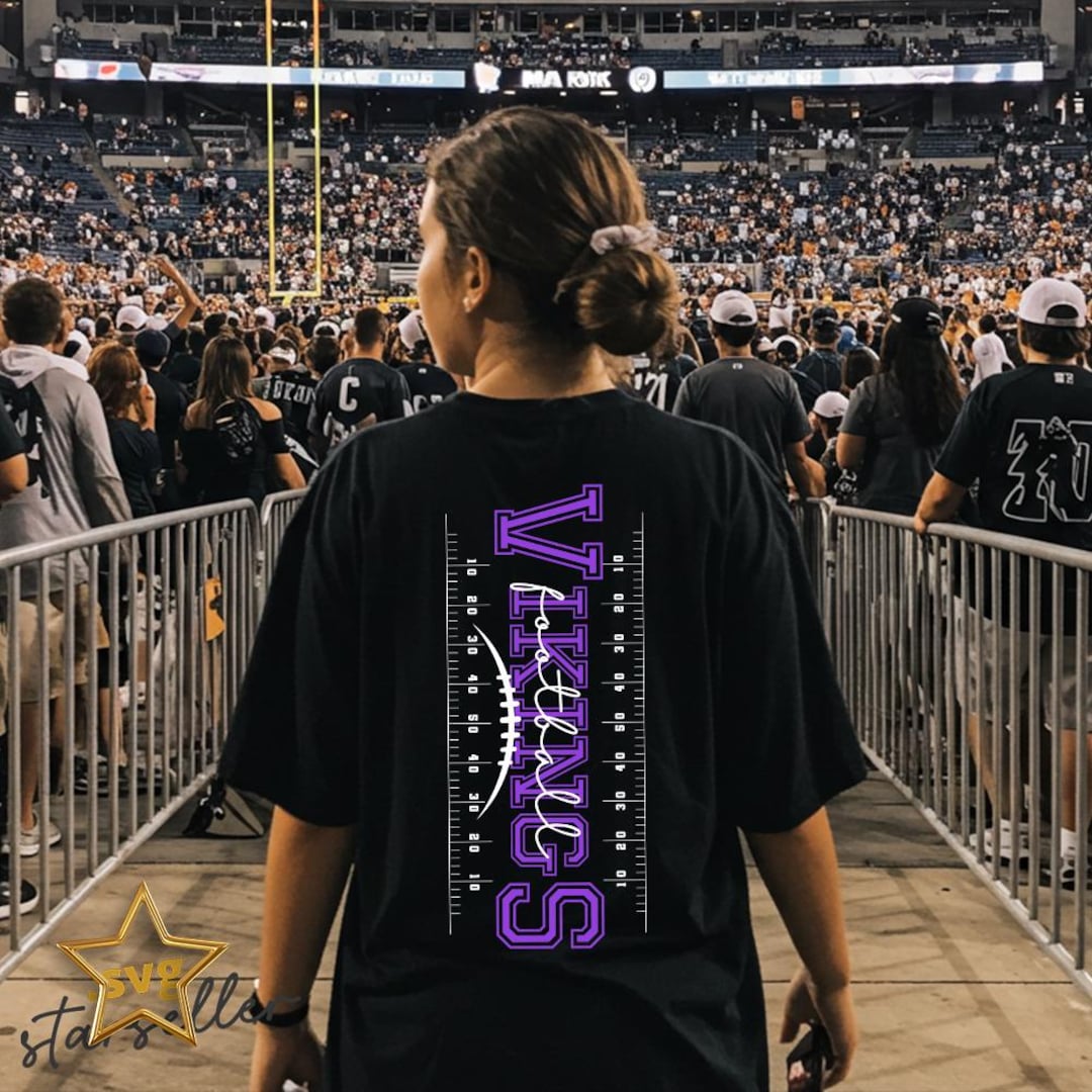 Vikings Football SVG, School Team Cheer Design (digital Download) - Etsy