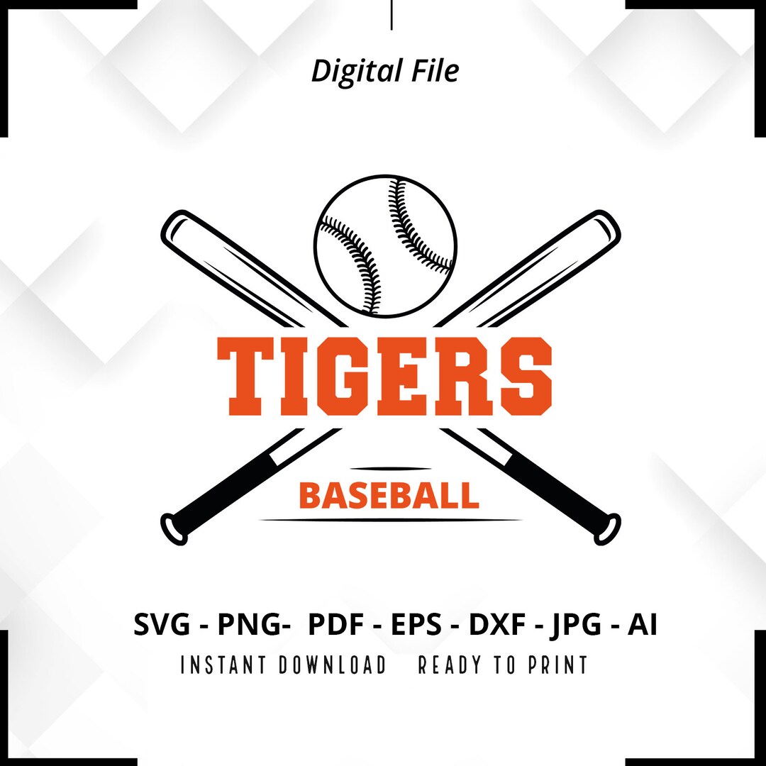 Tigers Baseball SVG PNG, Tigers Svg, Baseball Svg, Tigers Shirt Svg ...