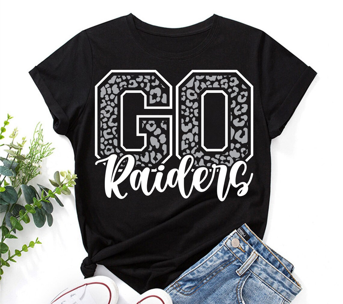 Leopard Go Raiders SVG Raiders Cheer Svgraiders Mascot - Etsy