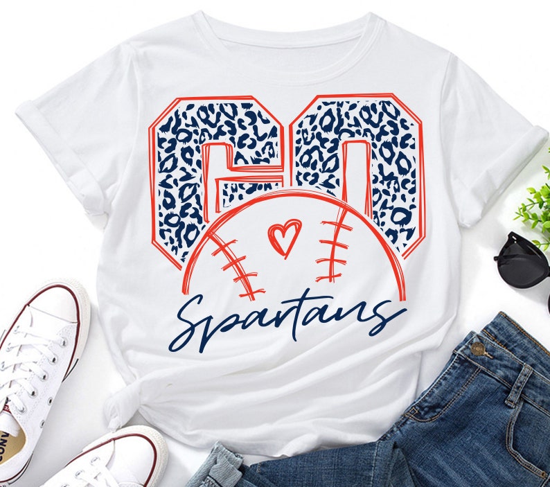 Go Spartans Svgspartans Baseball Svgleopard Spartans - Etsy