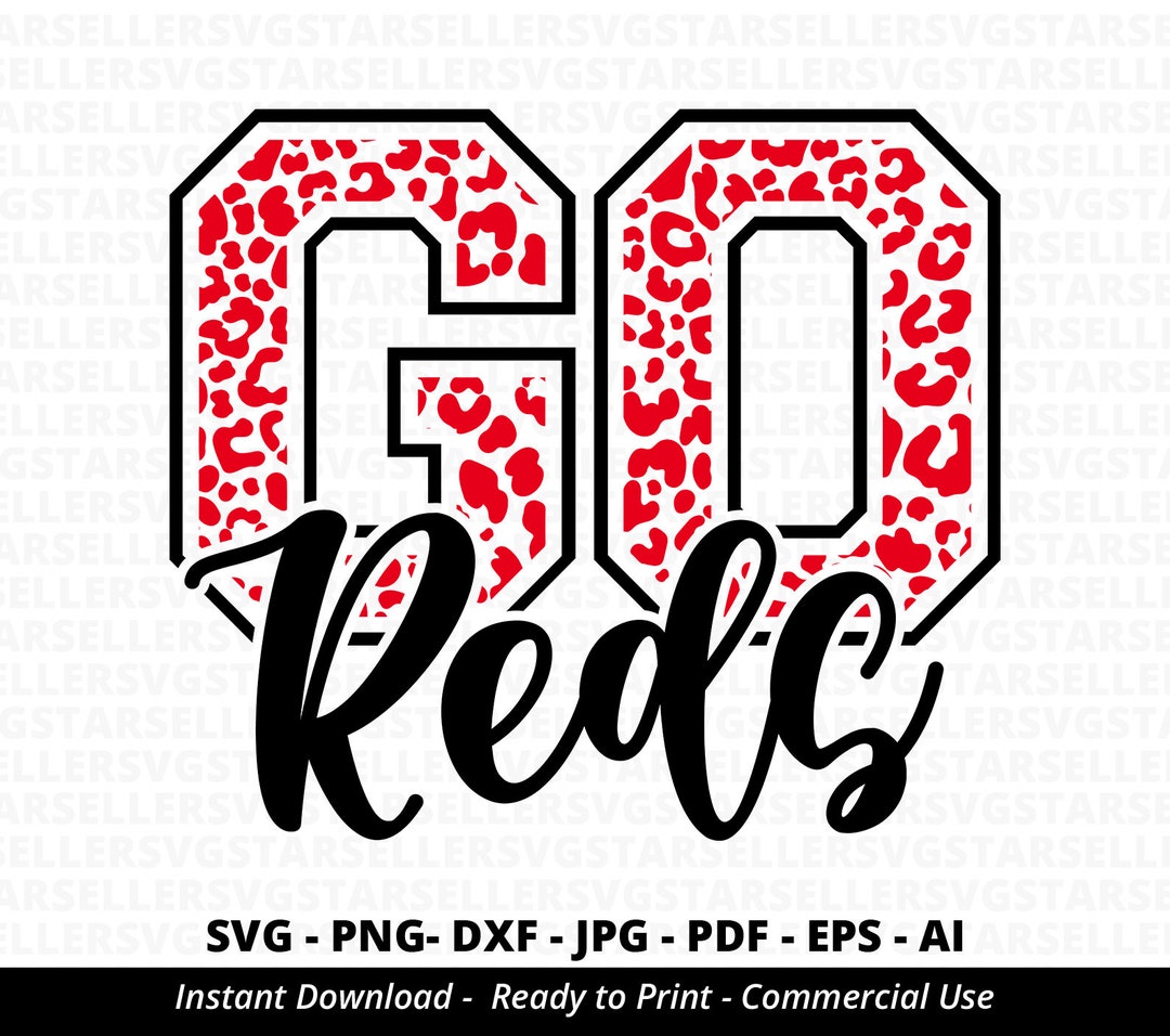 Go Reds SVG PNG Cut File, Reds Cheer Mom Shirt Svg, Reds Mascot Cricut ...