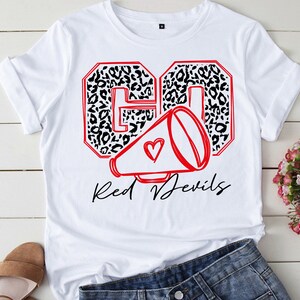 Go Red Devils Svg,red Devils Svg,go Leopard Red Devils Svg,red Devils ...