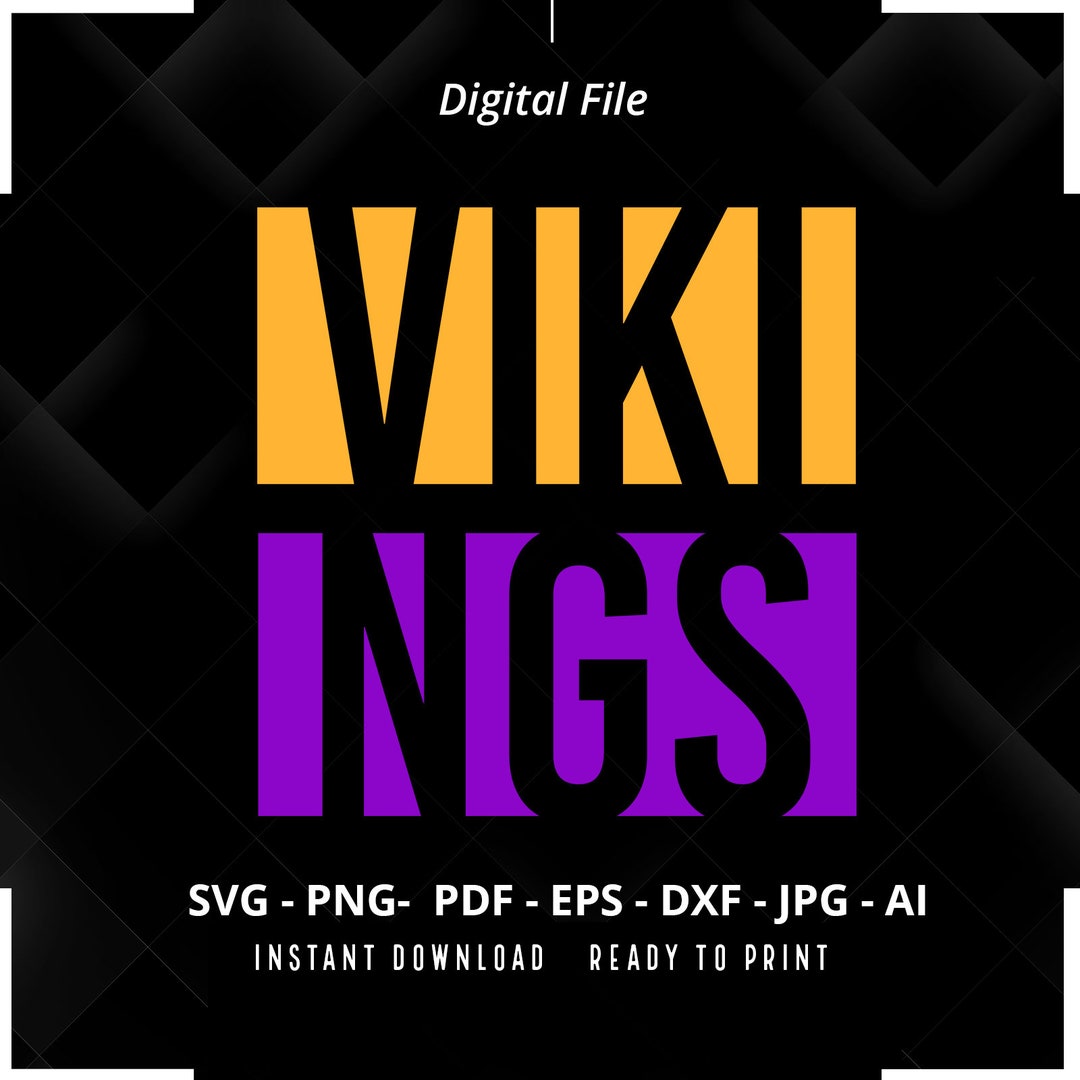 Vikings Mascot SVG, School Spirit Cut File (digital File) - Etsy