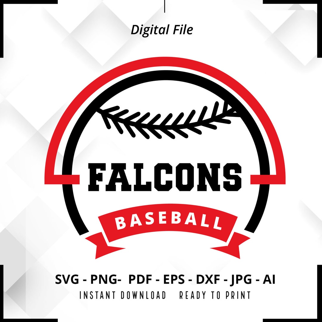 Falcons Baseball SVG PNG, Falcons Svg, Baseball Svg, Falcons Shirt Svg ...