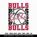 Bulls Basketball SVG, Team Mascot, School Spirit (digital Files) - Etsy