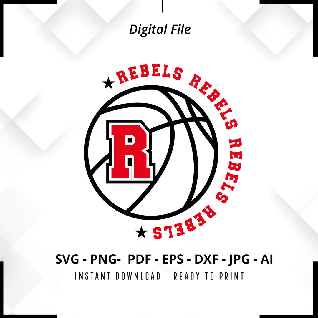 Rebels Basketball SVG PNG, Rebels Svg, Basketball Shirt Svg, Rebels ...