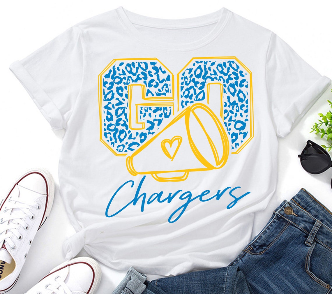 Go Chargers Svgchargers Cheer Svgchargers Mascot Svgcheer - Etsy