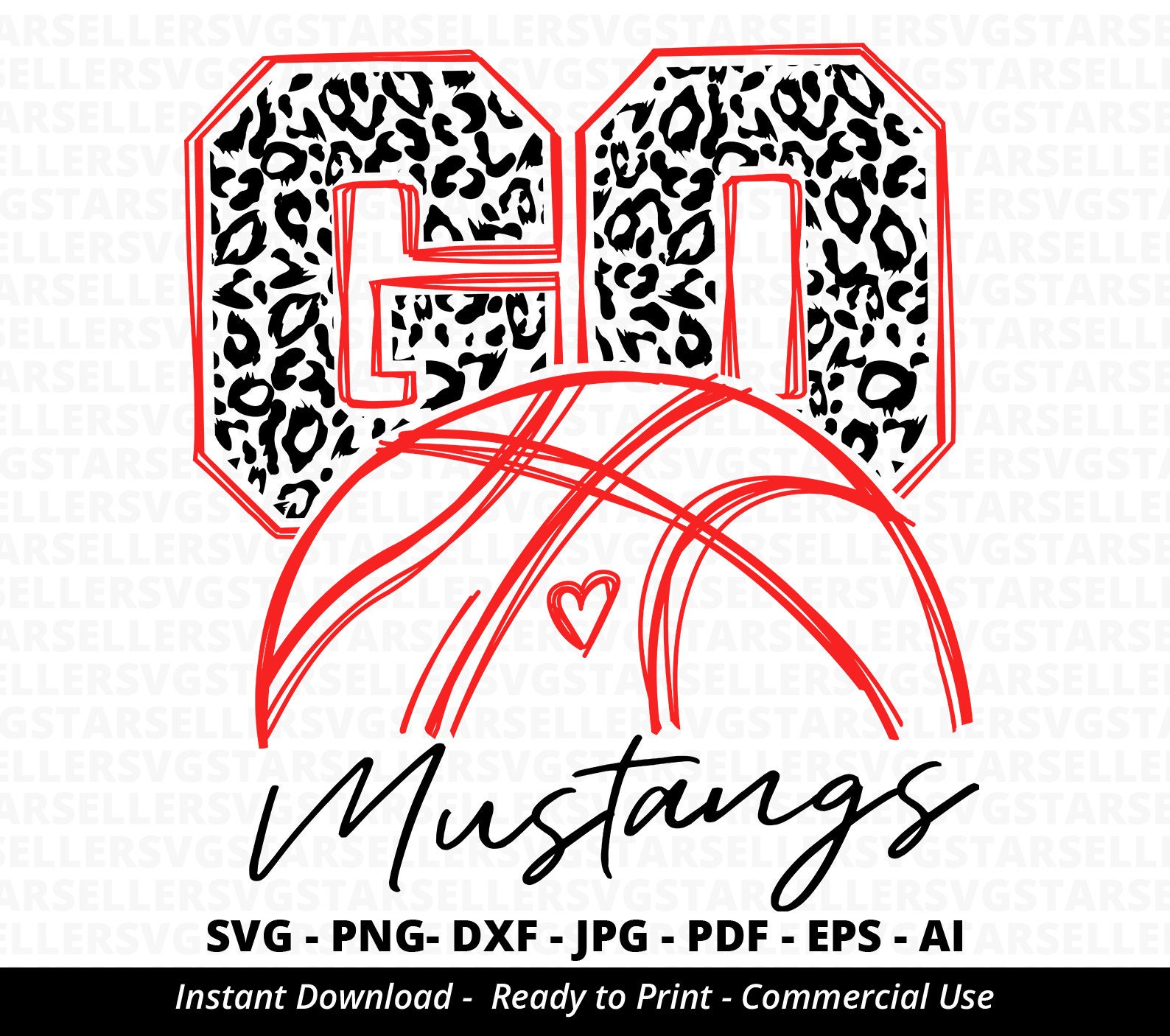 Go Mustangs Svg,mustangs Basketball Svg,leopard Mustangs Svg,mustangs ...