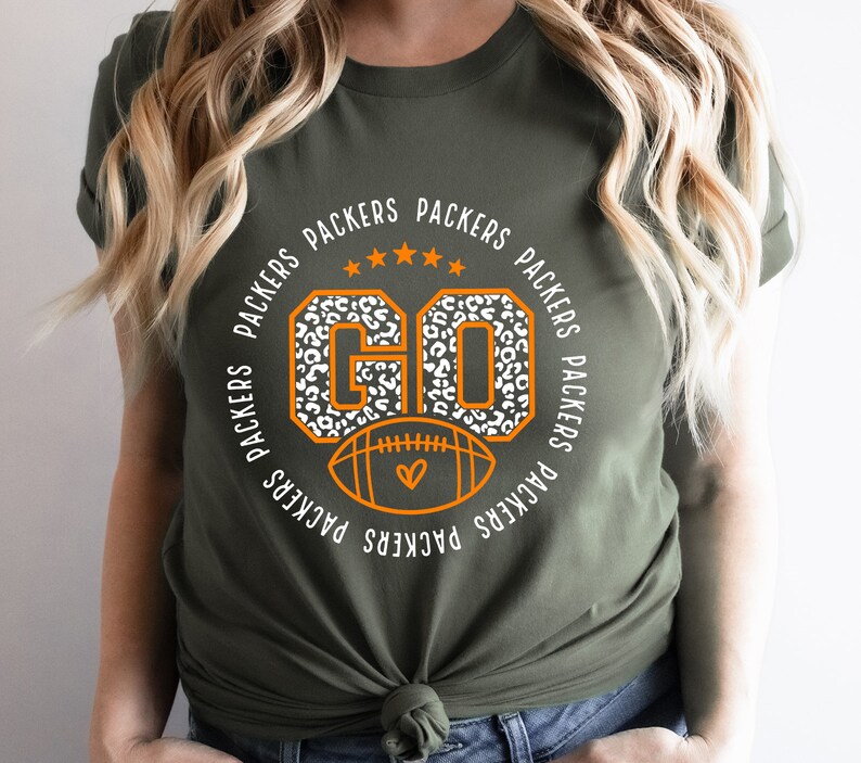 Leopard Go Packers Football SVG, PNG, Cricut - Etsy