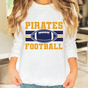 Pirates Football Team SVG, PNG, Mascot Graphic - Etsy