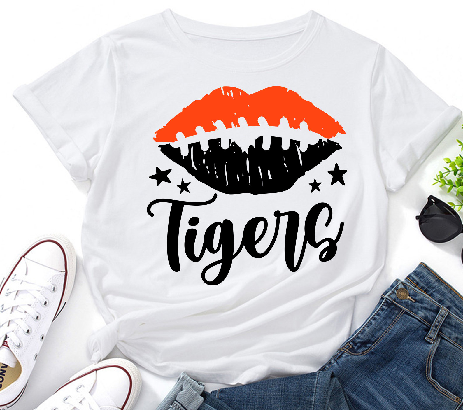Tigers Football Lips Svgtigers Svglips Football Svgtigers - Etsy