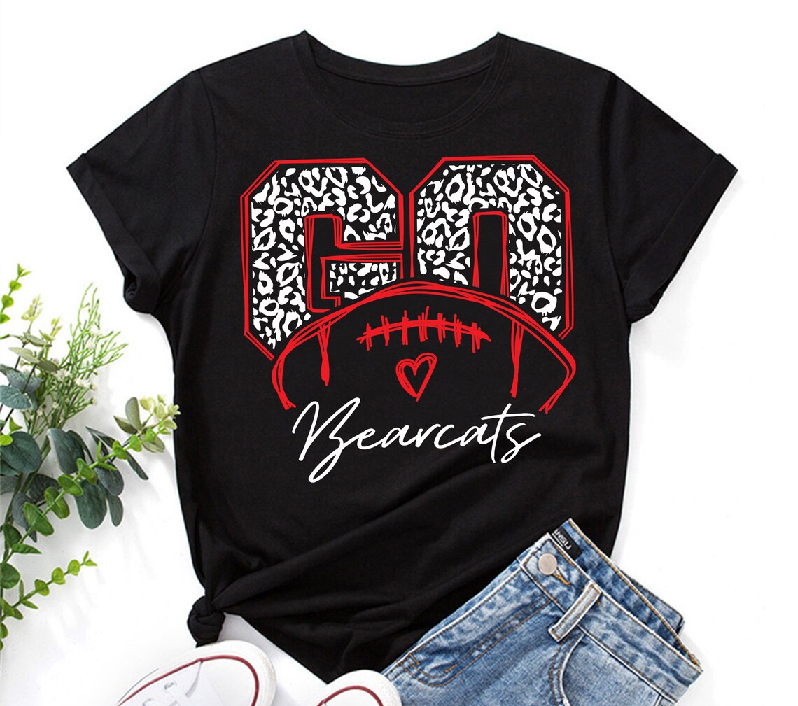 Go Bearcats Football Svgbearcats Svgleopard Go Bearcats - Etsy