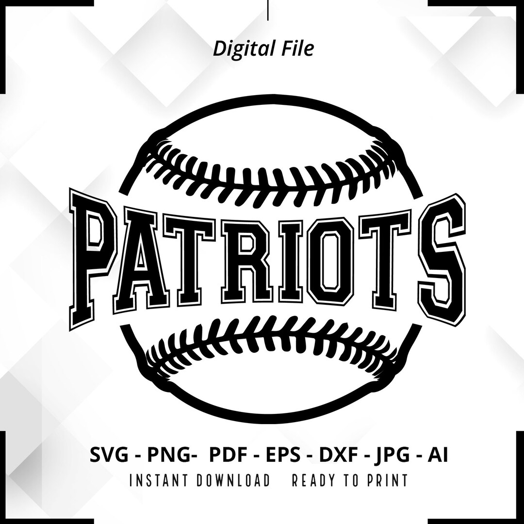 Patriots SVG PNG, Patriots Baseball Svg, Patriots Softball Svg ...