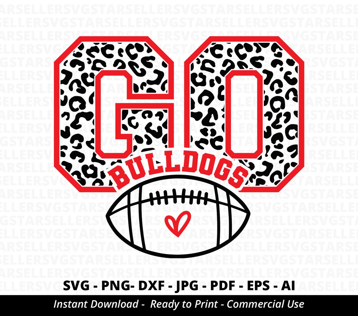 Go Bulldogs Football SVG PNG Bulldogs Svgleopard Go Bulldogs - Etsy