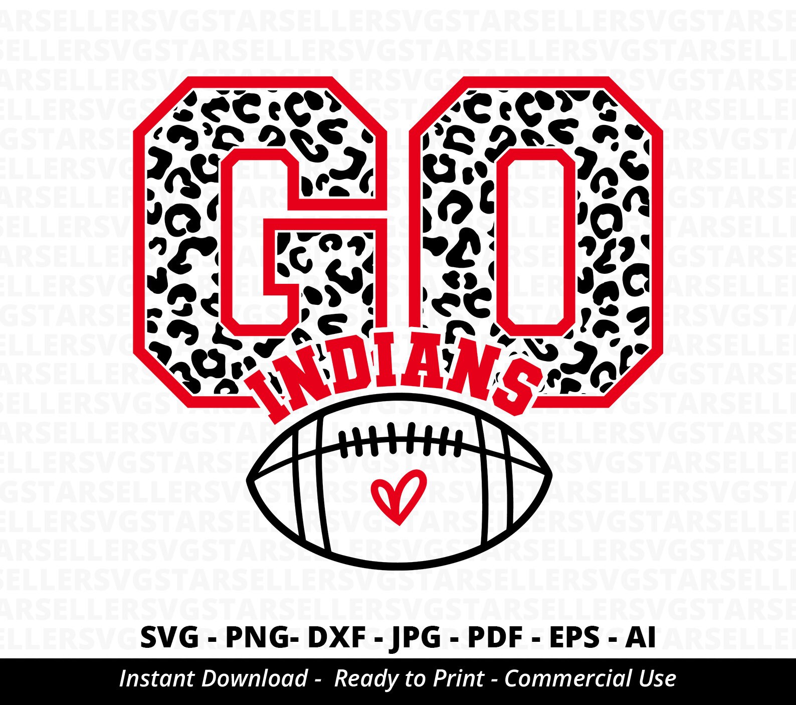 Go Indians Football SVG PNG Indians Svgleopard Go Indians - Etsy