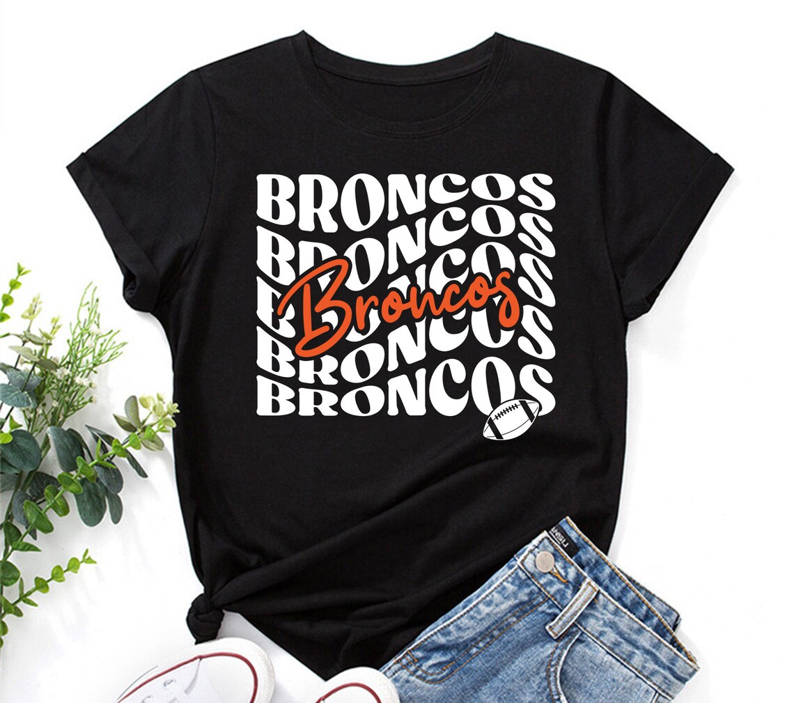 Broncos Svgstacked Broncos Svgbroncos Mascotbroncos - Etsy