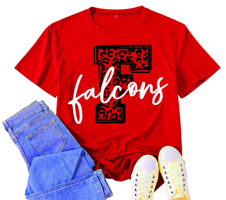 Falcons Mascot SVG, School Team Spirit Shirt, Cricut Cut File - Etsy