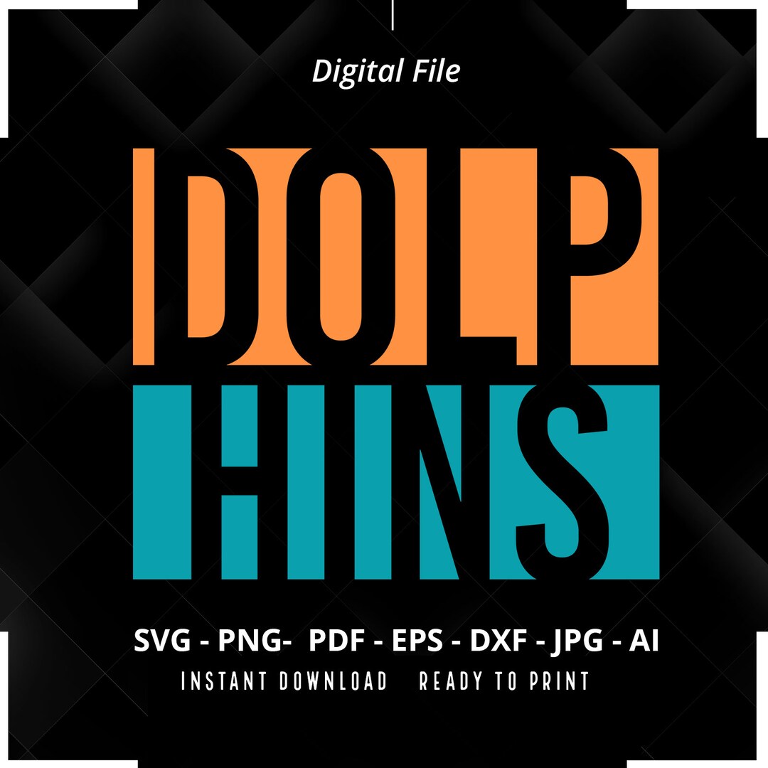 Dolphins SVG PNG, Dolphins Mama Svg, Dolphins Mascot Svg, Dolphins ...