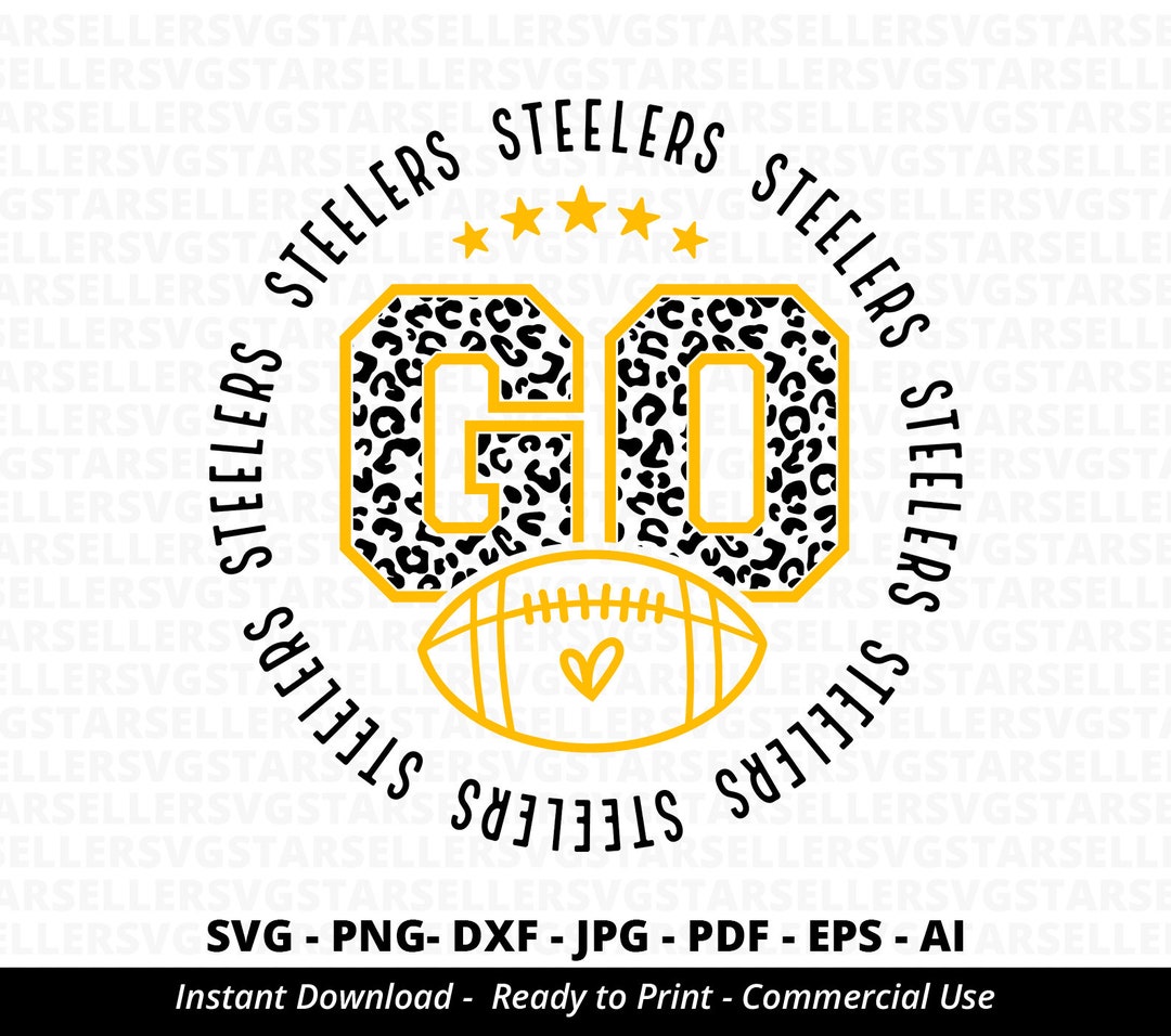 Go Steelers Football SVG PNG, Steelers Svg,leopard Go Steelers Svg ...
