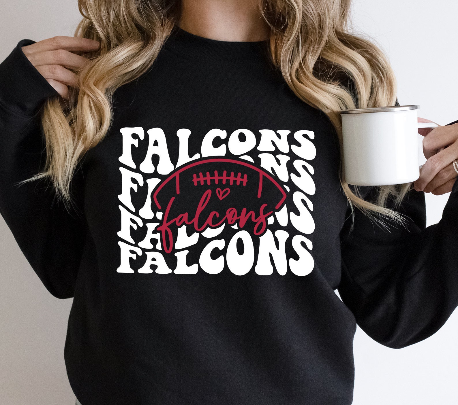 Falcons Football SVG, Mascot Cheer Design (digital Files) - Etsy