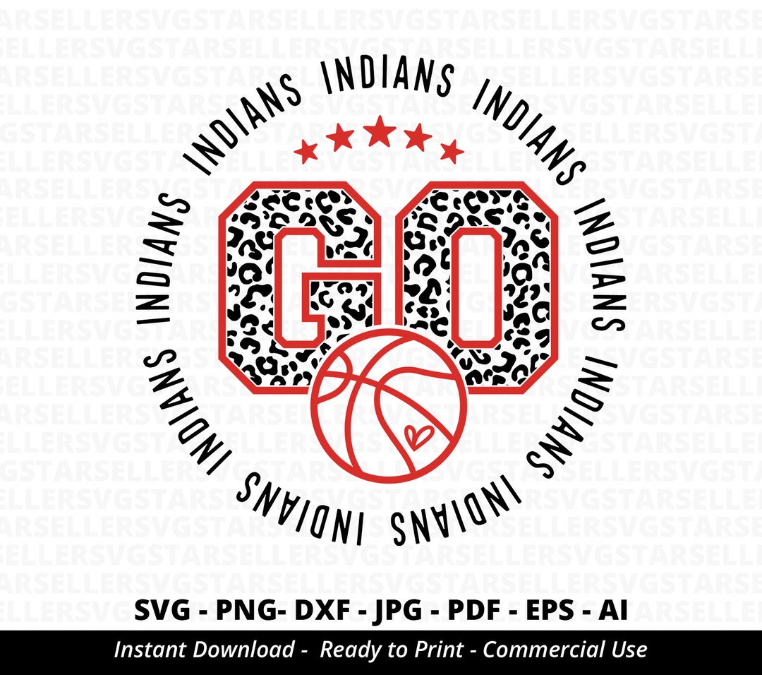 Go Indians Basketball SVG PNG, Indians Svg,indians Go Indians ,indians ...