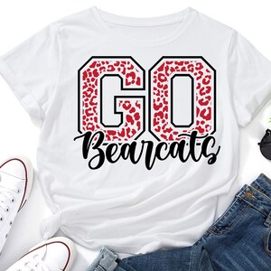 Leopard Go Bearcats Svg,bearcats Cheer Svg,bearcats Mascot Svg,bearcats ...