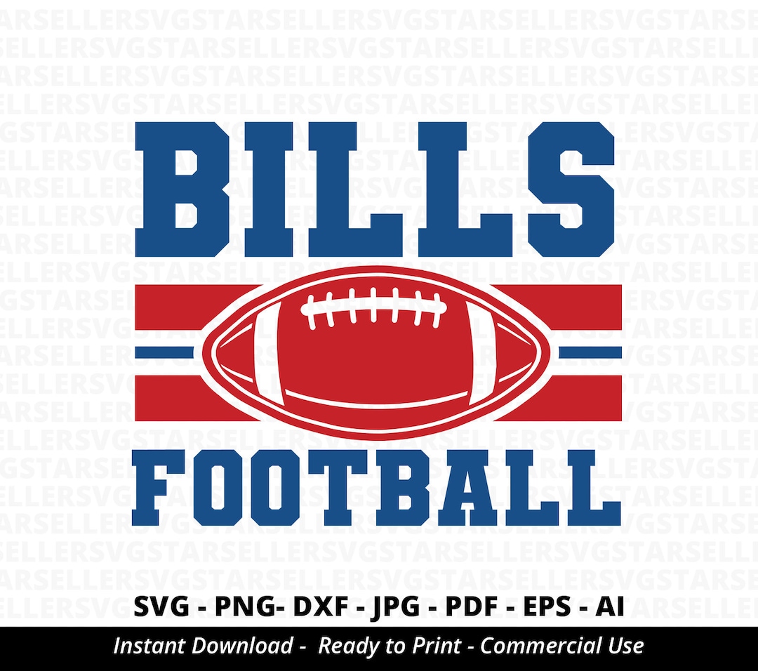 Bills Football SVG PNG ,bills Svg,bills Shirt Svg,bills Mascot Svg ...