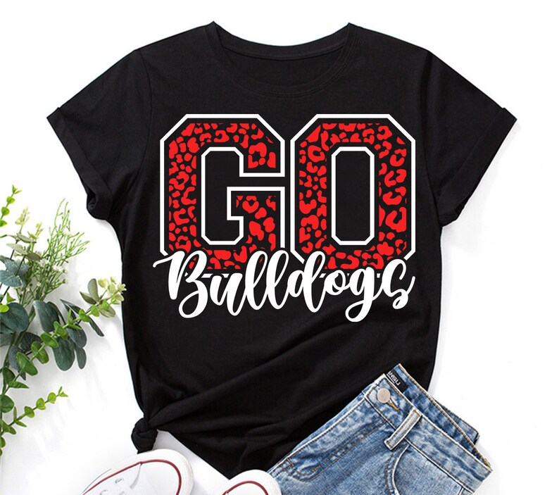 Leopard Go Bulldogs SVG Bulldogs Cheer Svgbulldogs Mascot - Etsy