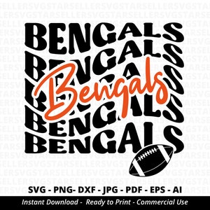 Bengals SVG, Stacked Bengals Svg,bengals Mascot,bengals Cheer,school ...