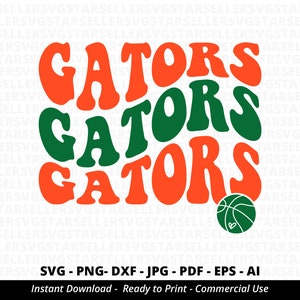 Gators Basketball SVG PNG, Stacked Gators Svg,gators Svg,gators Vibes ...