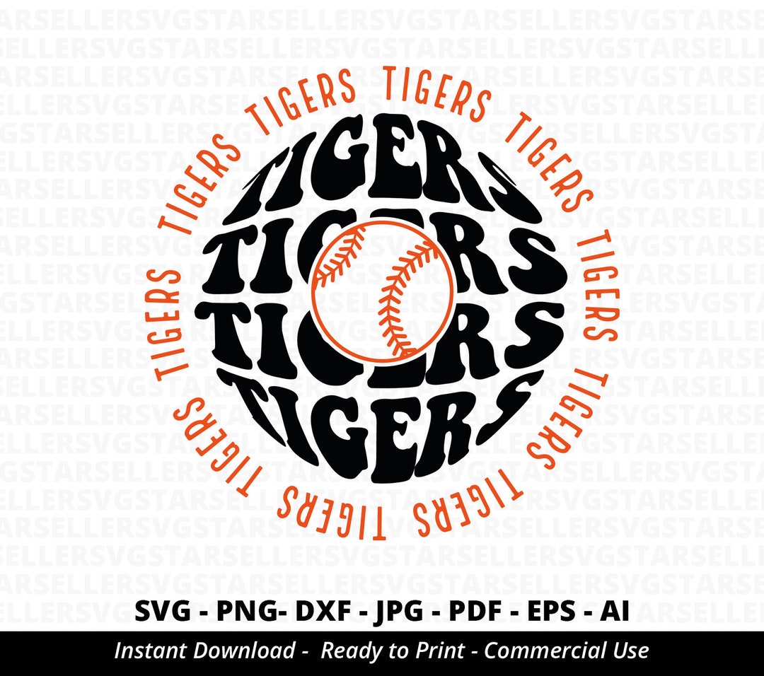 Tigers Baseball SVG PNG, Tigers Svg,stacked Tigers Svg,tigers Shirt Svg ...