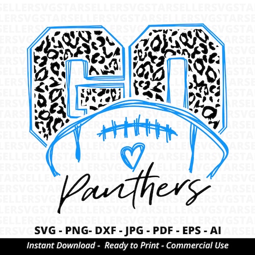 GO PANTHERS CHEER Svg & Png - Etsy