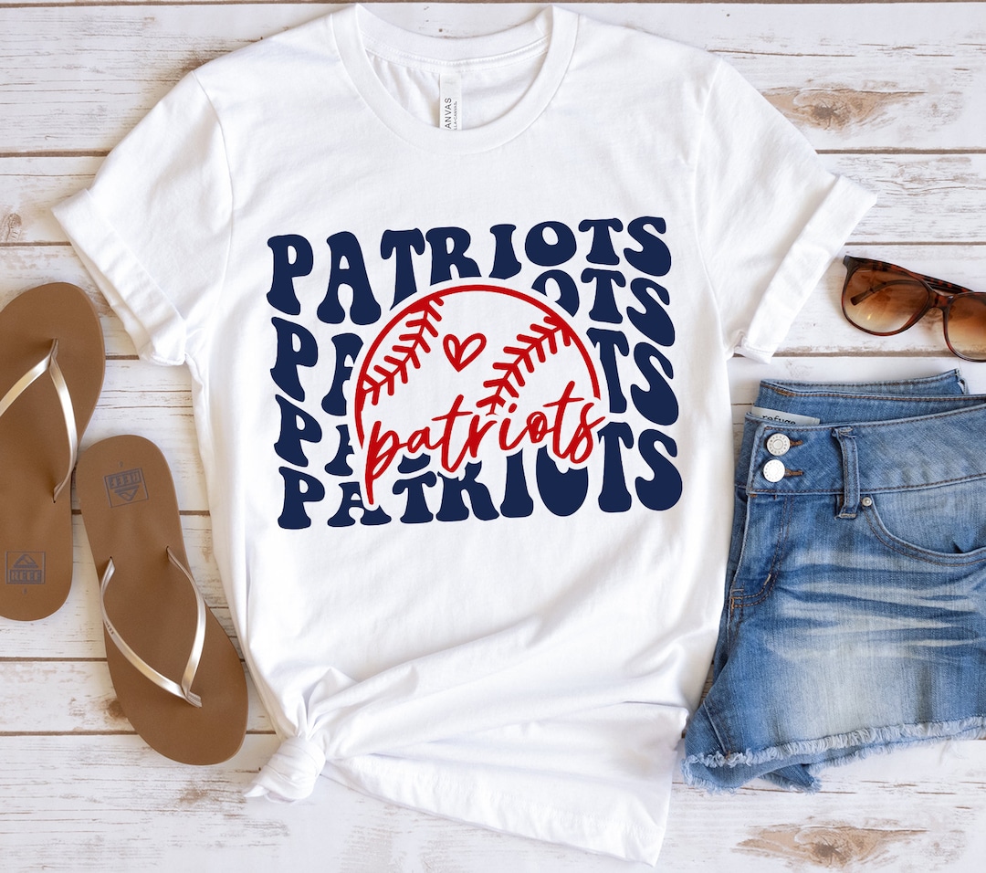Patriots Baseball SVG PNG Stacked Patriots Svgpatriots - Etsy