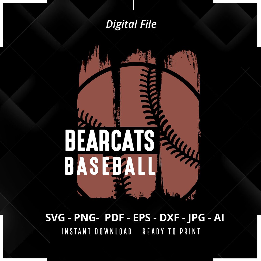 Bearcats Baseball SVG PNG, Bearcats Svg, Baseball Svg, Bearcats Shirt ...