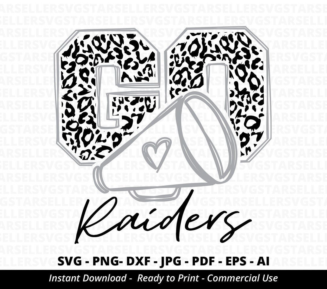 Leopard Go Raiders Svg,raiders Cheer Svg,raiders Shirt Svg,raiders ...