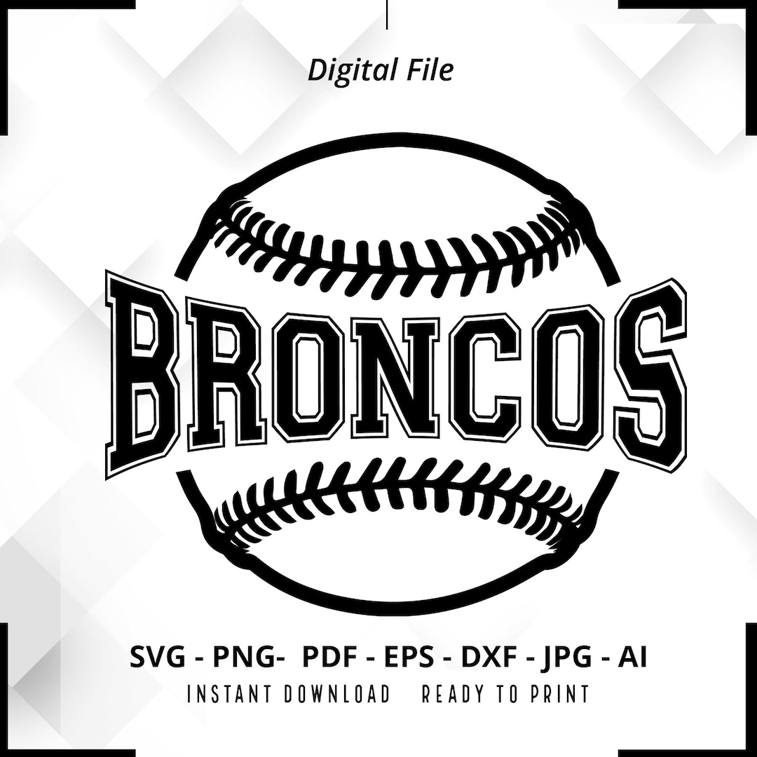 Broncos Baseball SVG, PNG, Cricut, Silhouette (digital File) - Etsy
