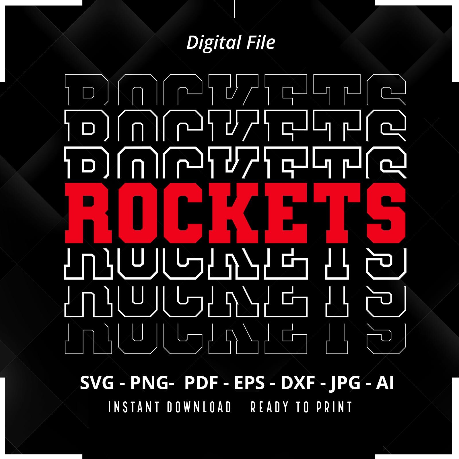Rockets Mascot SVG, School Spirit, Cheer Design (digital File) - Etsy