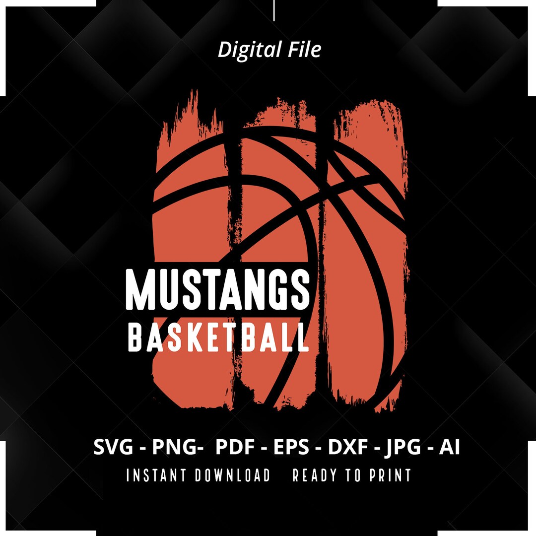 Mustangs Basketball SVG PNG, Mustangs Svg, Mustangs Shirt Svg, Mustangs ...