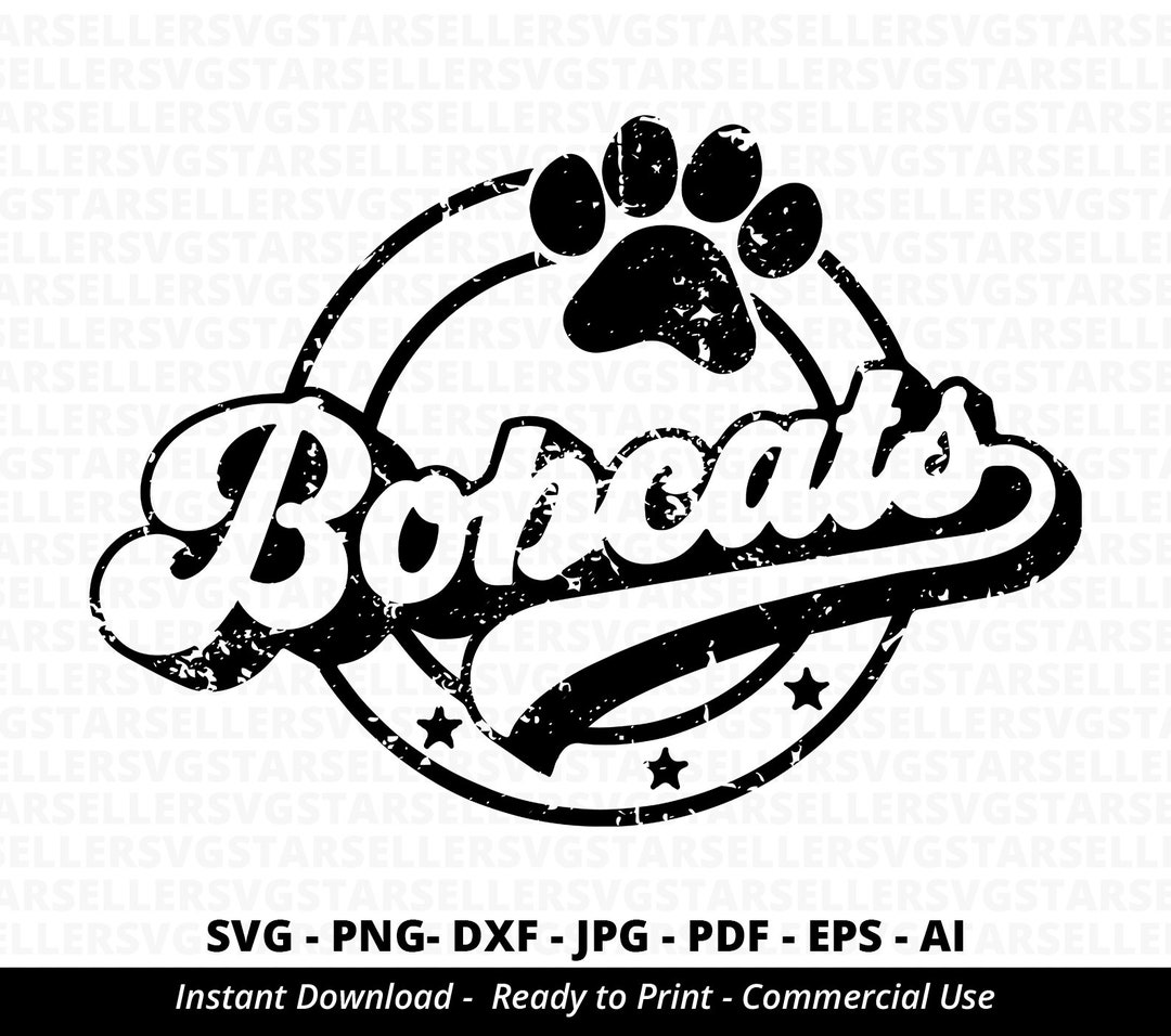 Bobcats SVG PNG, Bobcats Paw Svg, Bobcats Mascot Svg, Bobcats Cheer Svg ...