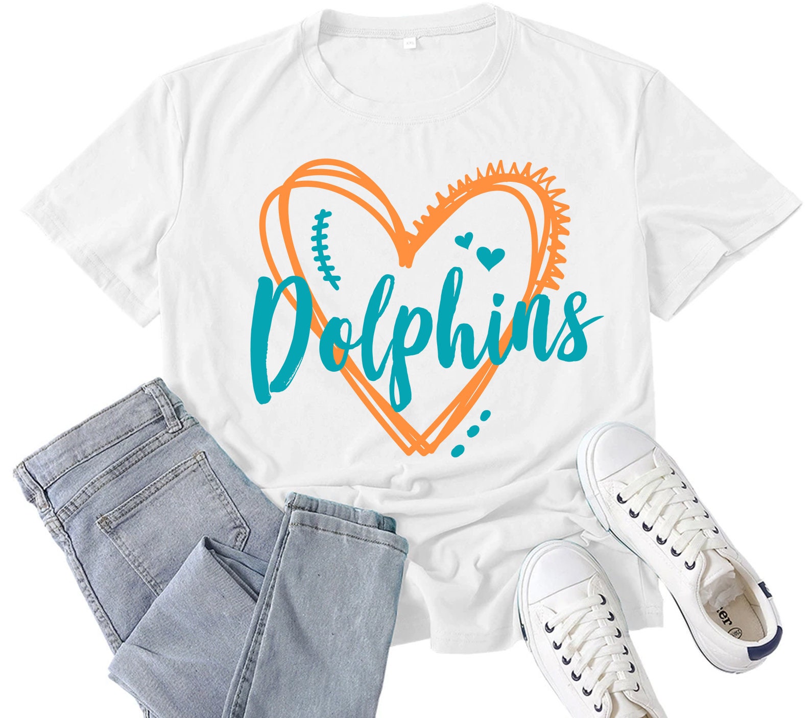 Dolphins Heart SVG, Dolphins Svg,dolphins Football Svg,heart Designs ...