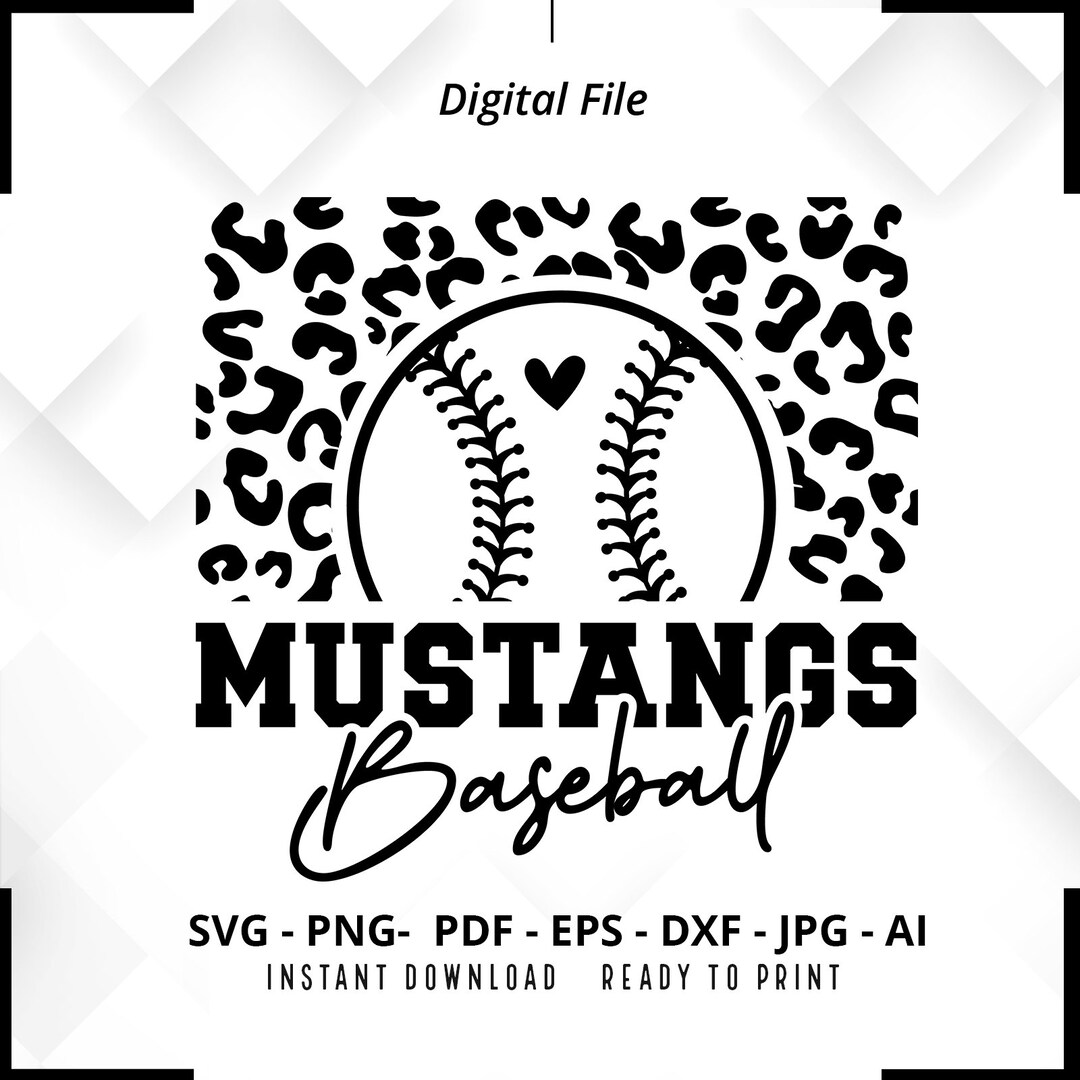 Mustangs Baseball SVG PNG, Mustangs Svg, Baseball Svg, Mustangs Shirt ...