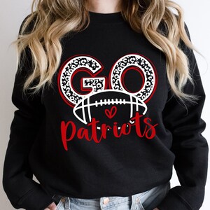 Go Patriots Football SVG PNG, Patriots Svg,leopard Go Patriots Svg ...